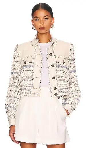 Veronica Beard Darren Jacket In Cream