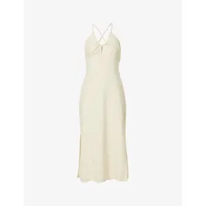 SAMSOE SAMSOE Holly Halterneck Stretch-woven Midi Dress