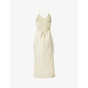 SAMSOE SAMSOE Holly Halterneck Stretch-woven Midi Dress