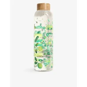 WATERDROP Edition Focus Graphic-print Glass Bottle 600ml - One-color