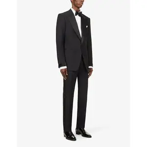 TOM FORD Shelton-fit Single-breasted Wool-blend Evening Suit - Blk Sld