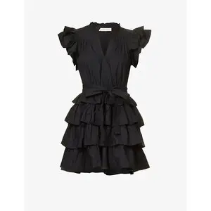 Ulla Johnson Lulua V-neck Cotton-poplin Mini Dress
