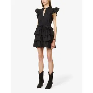Ulla Johnson Lulua V-neck Cotton-poplin Mini Dress