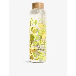 WATERDROP Edition Glow Graphic-print Glass Bottle - Yellow