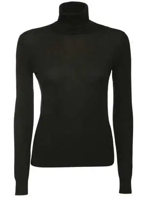 Ralph Lauren Cashmere Knit Turtleneck Sweater Black