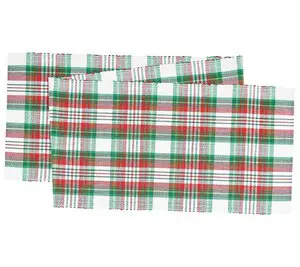 VALERIE PARR HILL 13' X 72' Carter Christmas Plaid Table Runner B Y Valerie - One-color