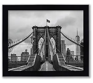 COURTSIDE MARKET Vivid Brooklyn Bridge Ii 8' X 10' Wall Art - One-color