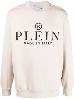 Philipp Plein Logo Print Crew Neck Sweatshirt