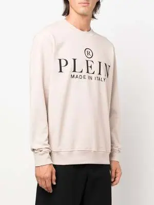 Philipp Plein Logo Print Crew Neck Sweatshirt