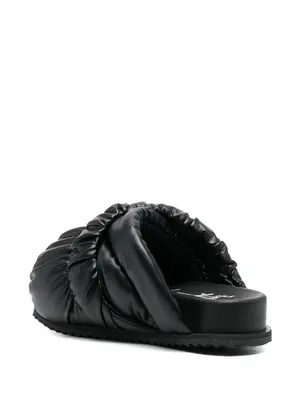 YUME YUME Padded Slip-on Mules - Black