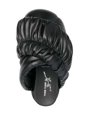 YUME YUME Padded Slip-on Mules - Black