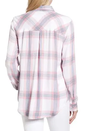 Rails Hunter Plaid Shirt - White/ Peony
