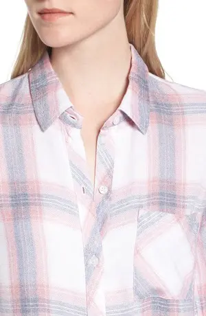Rails Hunter Plaid Shirt - White/ Peony