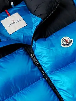 Moncler Logo-appliquéd Quilted Shell And Ripstop Down Hooded Jacket - Blue