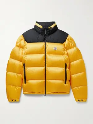 Moncler Logo-appliquéd Quilted Down Hooded Jacket