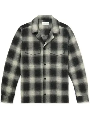 Officine Générale Judas Checked Cotton-flannel Overshirt