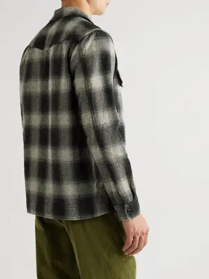 Officine Générale Judas Checked Cotton-flannel Overshirt