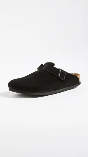 BIRKENSTOCK Boston Soft Footbed Clogs - Black