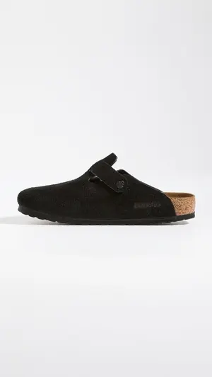 BIRKENSTOCK Boston Soft Footbed Clogs - Black