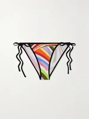 Emilio Pucci Printed Bikini Briefs Red