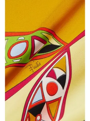 Emilio Pucci Printed Satin-crepe Mini Dress