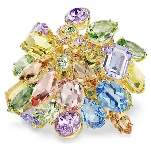 SWAROVSKI Gema Cocktail Ring With Gold Finish - Multicolored