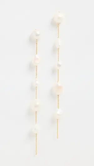 Cult Gaia Atum Dangle Earrings - Pearl