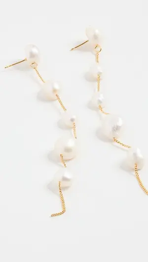 Cult Gaia Atum Dangle Earrings - Pearl