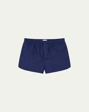 Derek Rose Cotton Jacquard Boxers - Navy