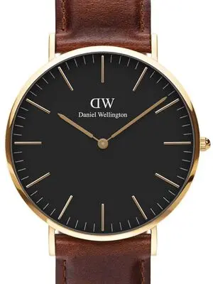 DANIEL WELLINGTON 40mm Strap Watch - Black