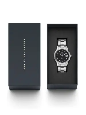 DANIEL WELLINGTON Iconic Link 40mm Watch - Black