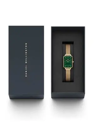 DANIEL WELLINGTON Quadro Pressed Evergold 20x26mm - Green