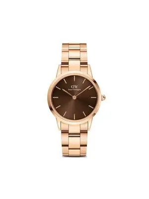 DANIEL WELLINGTON Iconic Link Amber 32mm - Brown