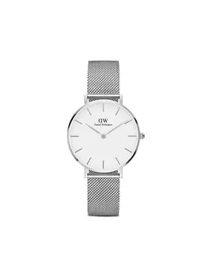 DANIEL WELLINGTON Petite Sterling 28mm Watch - White