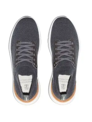 Brunello Cucinelli Knitted Low-top Sneakers