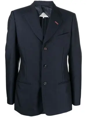 MAISON MARGIELA Single-breasted Tailored Blazer - Blue
