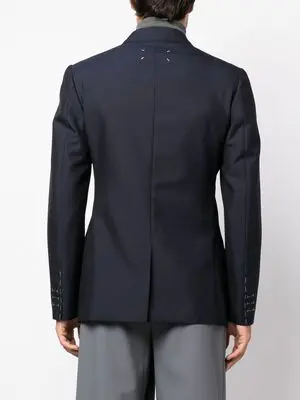 MAISON MARGIELA Single-breasted Tailored Blazer - Blue