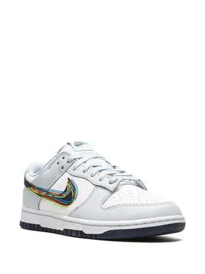 Nike Dunk Low 3d Swoosh Sneakers - White