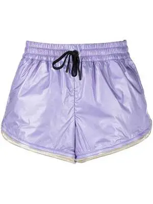 Moncler Drawstring Track Shorts - Purple