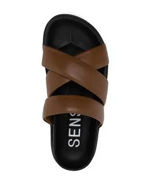 Senso Nico Leather Sandals - Brown