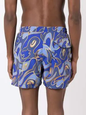 LYGIA & NANNY Abstract-print Drawstring Swim Trunks