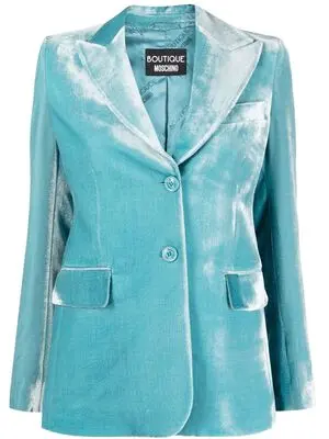 Moschino Peak-lapel Single-breasted Blazer - Blue