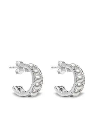 Yoko London White Gold Earrings