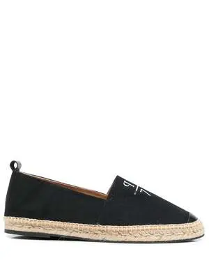 Philipp Plein Logo-print Leather-trim Espadrilles