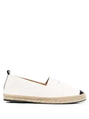 Philipp Plein Logo-print Leather-trim Espadrilles