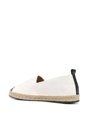 Philipp Plein Logo-print Leather-trim Espadrilles