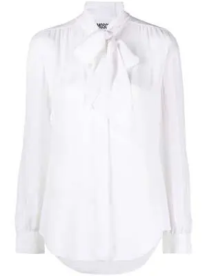Moschino Silk Pussy-bow Blouse