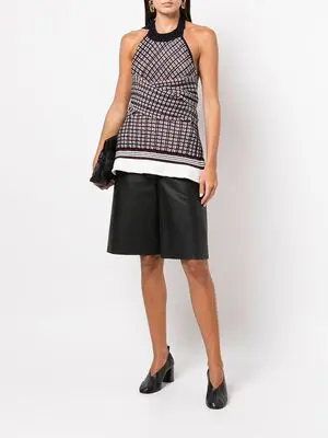3.1 Phillip Lim Jacquard Halterneck Knit Top