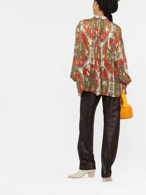 Etro Paisley-print Silk Blouse