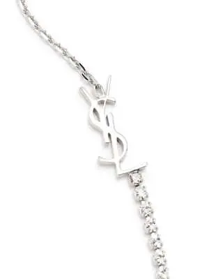 Saint Laurent Logo-lettering Embellished Bracelet